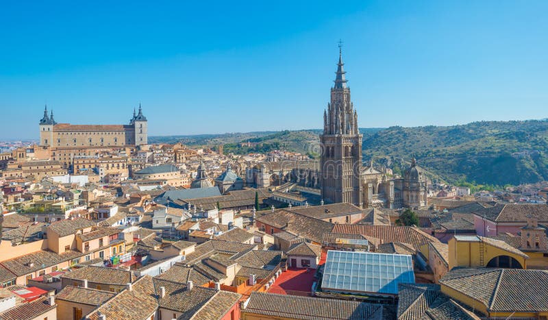The Medieval City of Toledo Stock Photo - Image of toledo, skyline ...