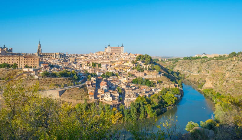 The Medieval City of Toledo Editorial Stock Photo - Image of panorama ...