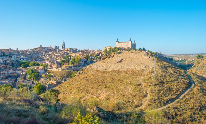 The Medieval City of Toledo Stock Photo - Image of alcazar, panorama ...