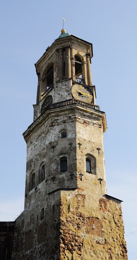 Medieval Clock Tower stock image. Image of europe, observation - 13528029