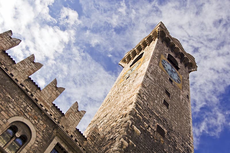 Medieval clock tower stock photo. Image of ages, ancient - 3868930