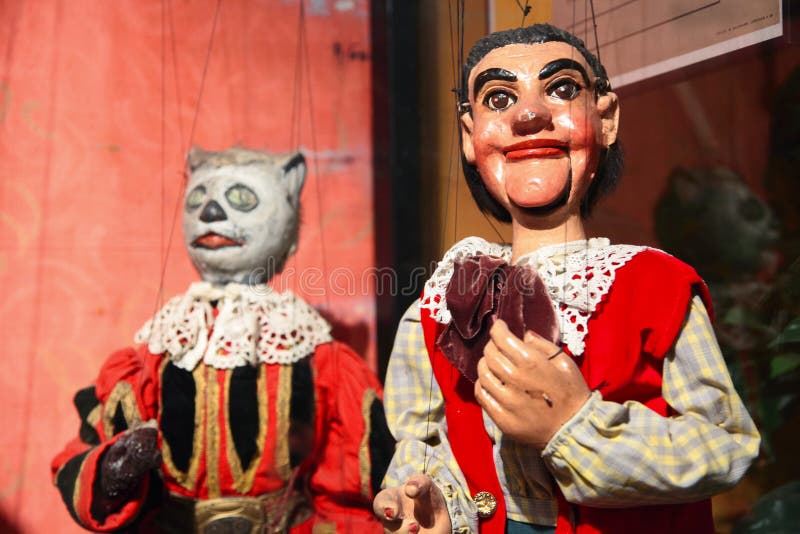 Medieval clown puppets editorial stock image. Image of lubeck - 18146354