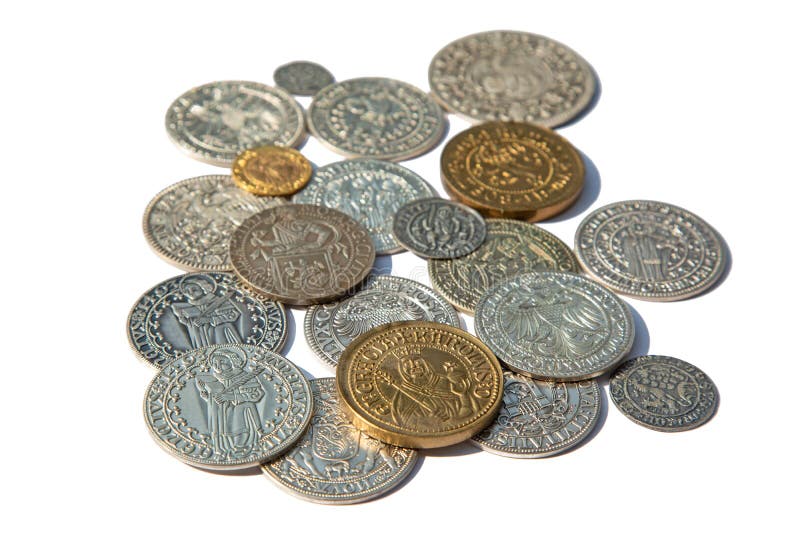 Medieval coins stock image. Image of historic, finance - 51106603