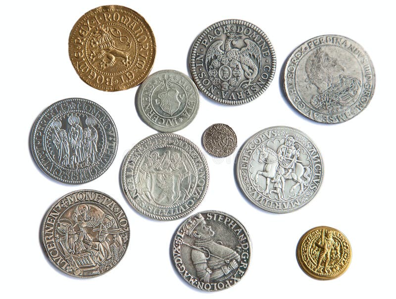 Medieval coins stock image. Image of historic, finance - 51106603