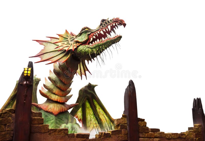 Medieval Dragon Statue in the Castle Gradina, Rijeka City Dragon ...