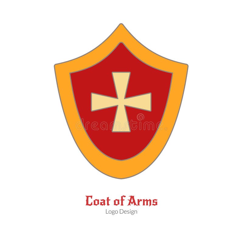 Medieval Colorful Logo Emblem Template, Flat Style Stock Vector ...