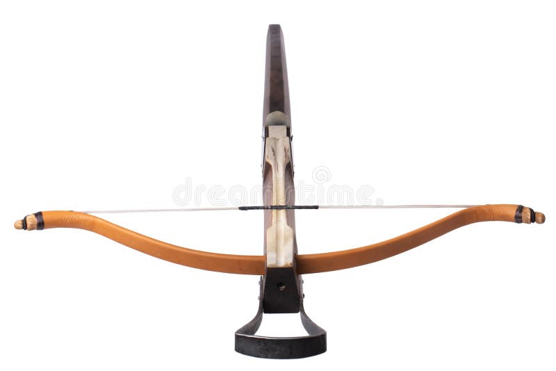 Medieval Crossbow Isolated on White Stock Image - Image of medieval ...