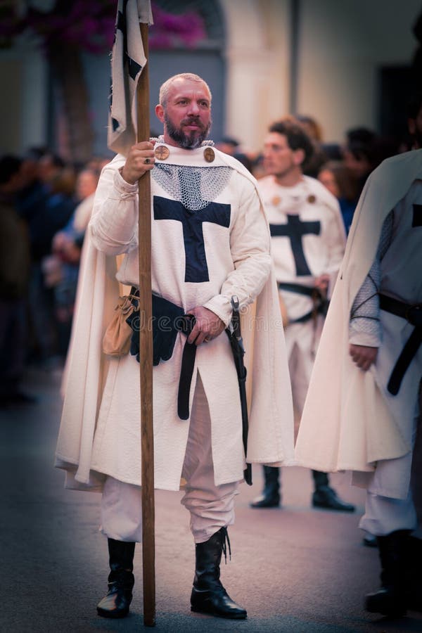 Medieval Crusader during a Representation Outdoor Editorial Image ...