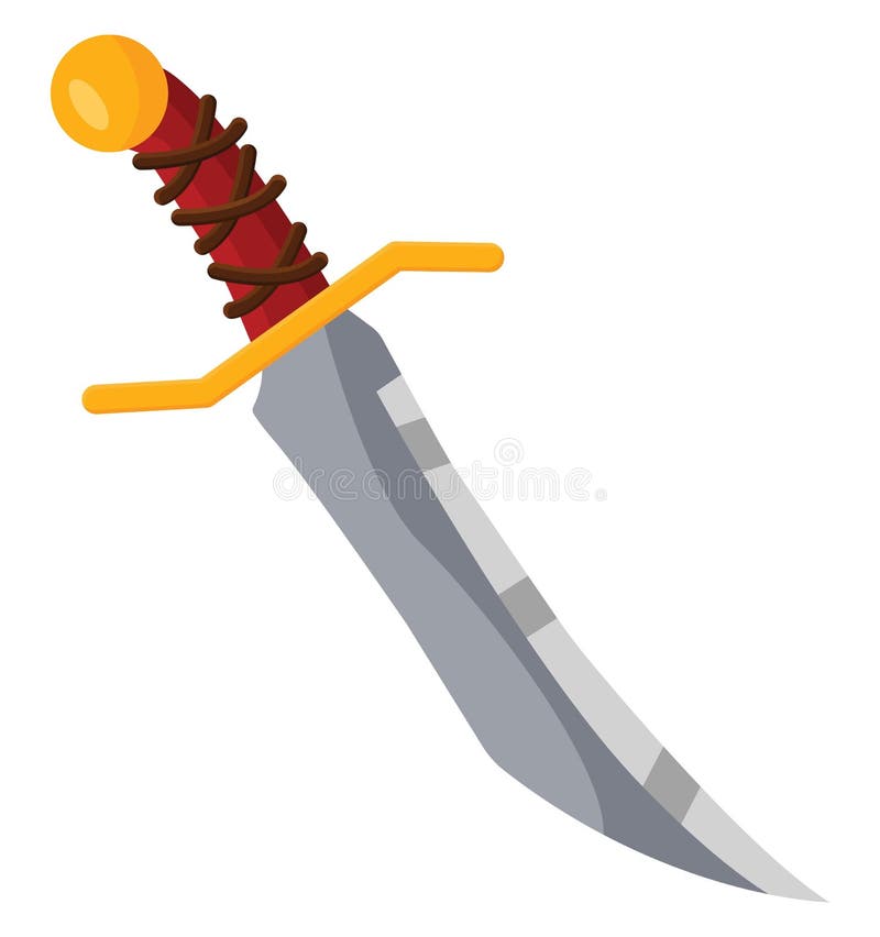 Medieval dagger, icon stock vector. Illustration of blade - 261384430