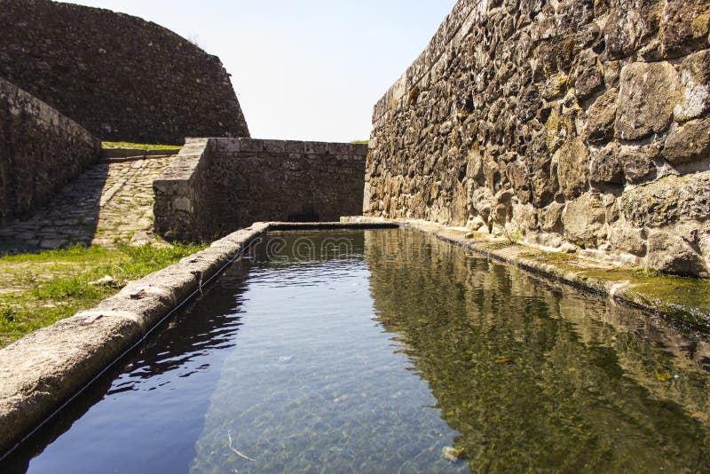A Medieval dam stock photo. Image of sluice, millpond - 27863378
