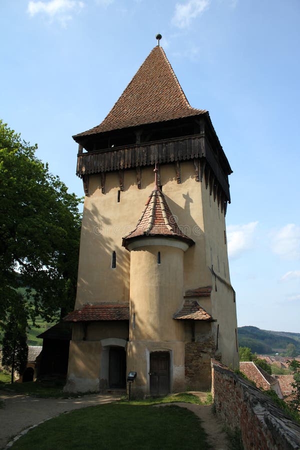 Medieval defence tower stock image. Image of romania - 19931417