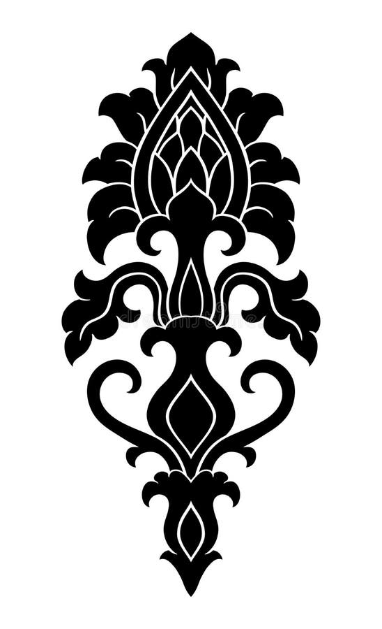 Medieval Black Design Element Stock Vector - Illustration of islamic ...