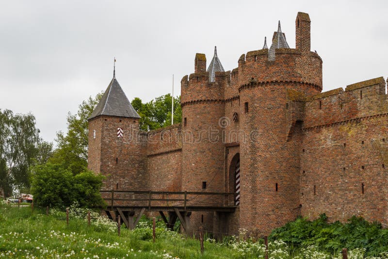 Medieval Doornenburg Castle Stock Photos - Free & Royalty-Free Stock ...