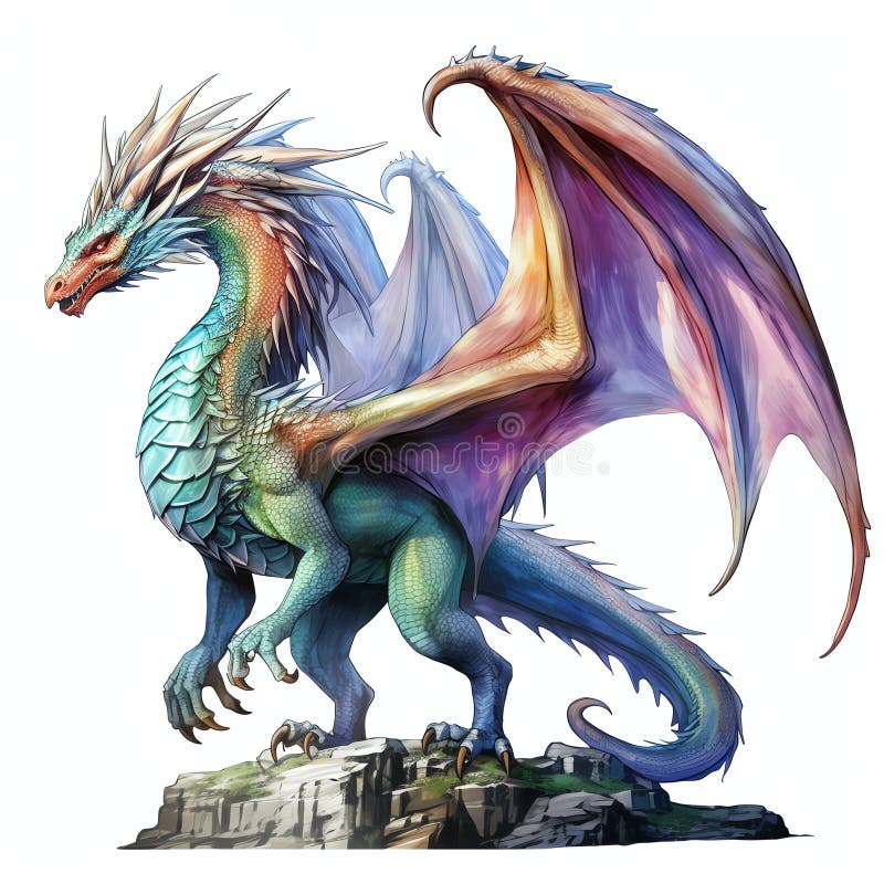 Medieval dragon stock vector. Illustration of filigree - 16528253