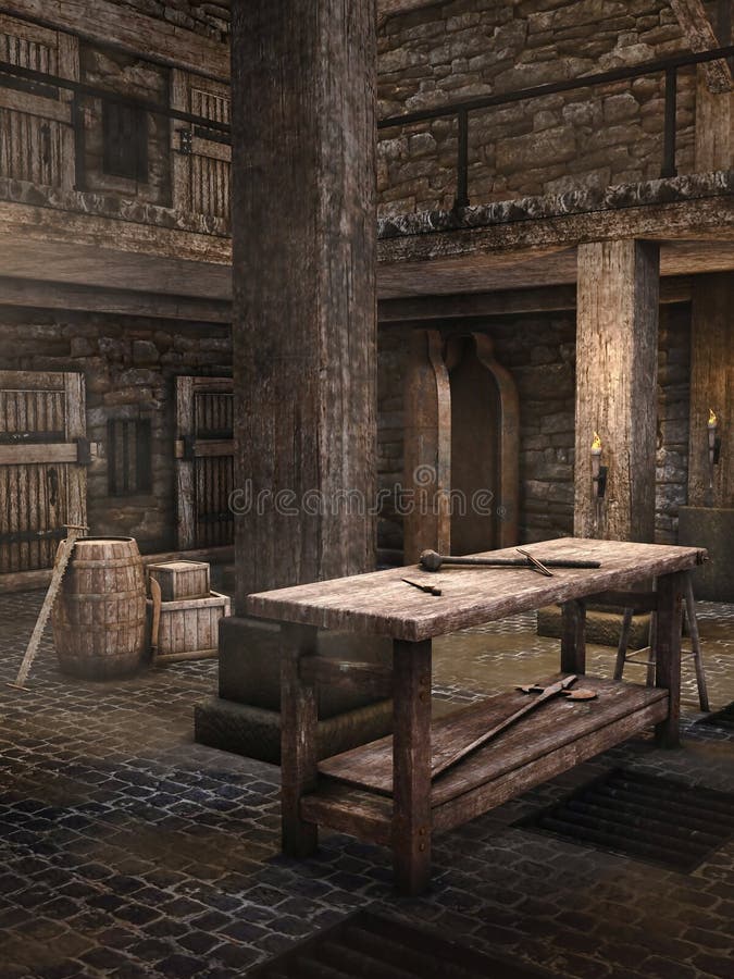 Medieval chamber 2 stock illustration. Illustration of castle - 11618651