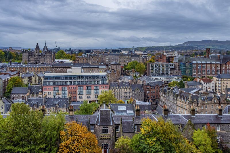 Medieval Edinburgh, Scotland, UK Stock Photo - Image of clock, brexit ...