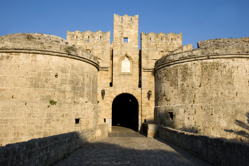 Medieval entrance stock image. Image of destination, middle - 10786913