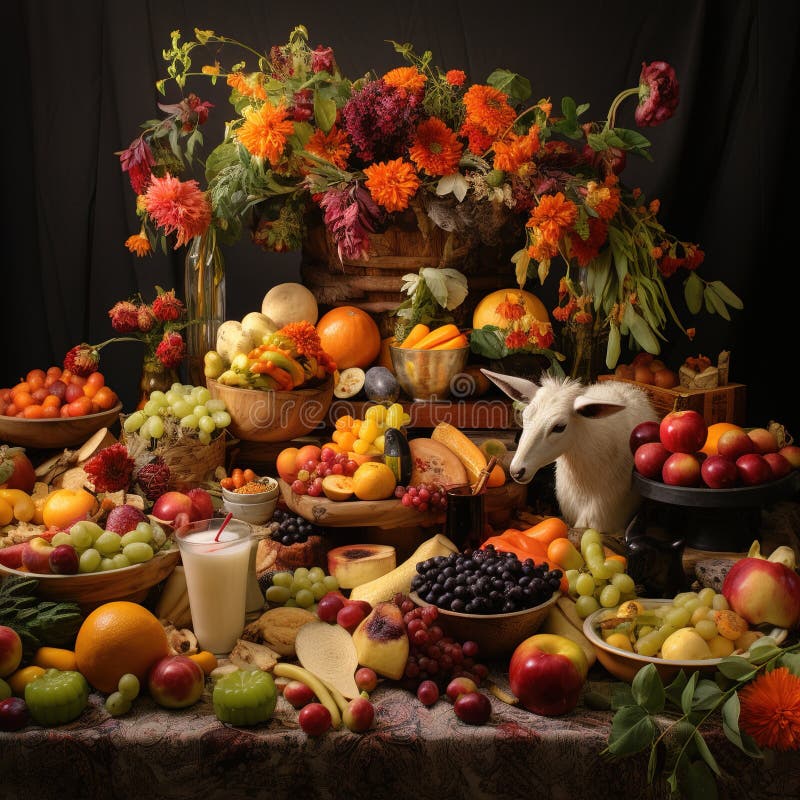 Cornucopia Table Stock Illustrations – 3,135 Cornucopia Table Stock ...