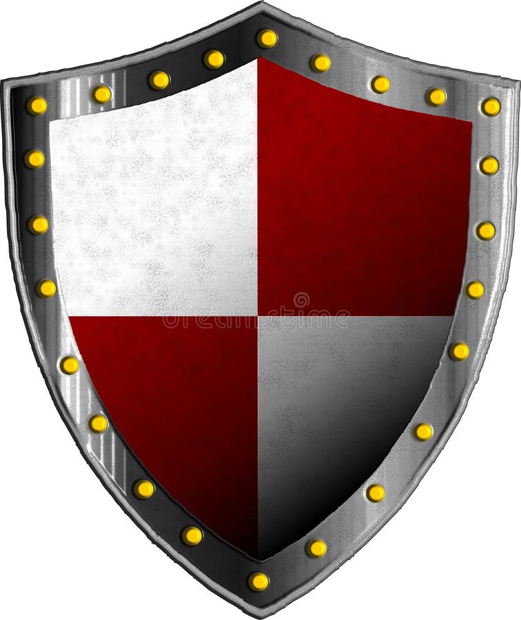 Medieval Fantasy Shield with Decorative Abstract Elements Stock ...