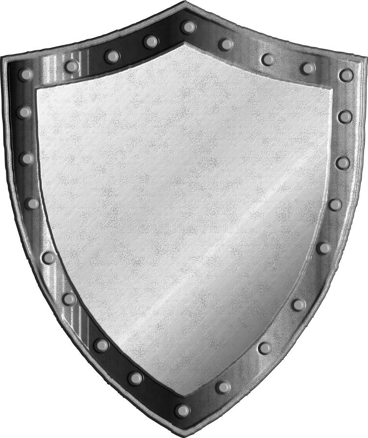 Medieval Fantasy Shield with Decorative Abstract Elements Stock ...