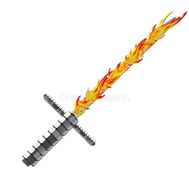 Medieval Fantasy Sword Silver with Nice Handle and Sharp Blade Stock ...