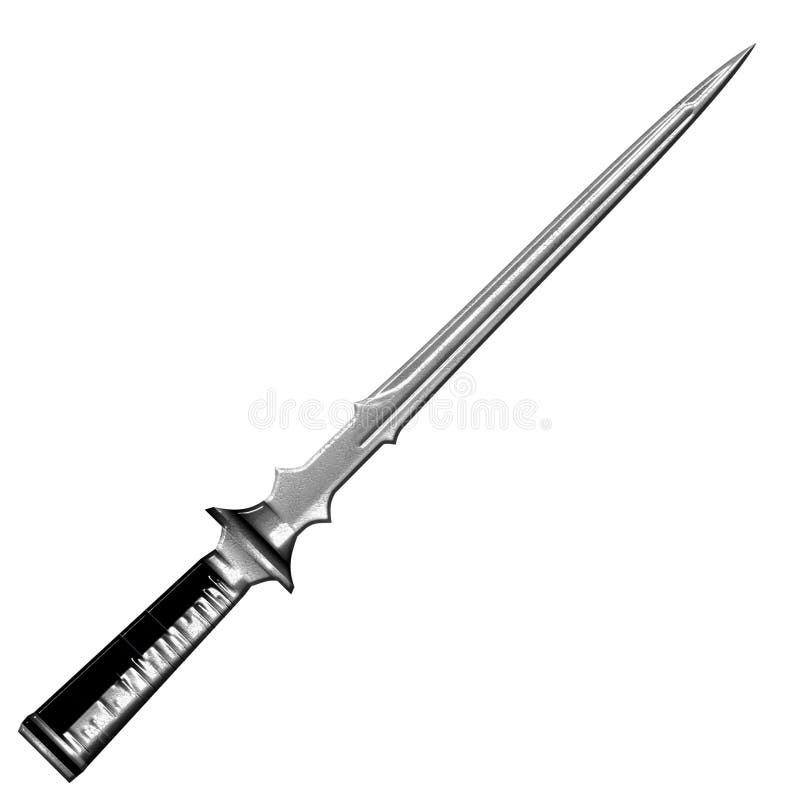 Medieval Fantasy Sword Silver with Nice Handle and Sharp Blade Stock ...