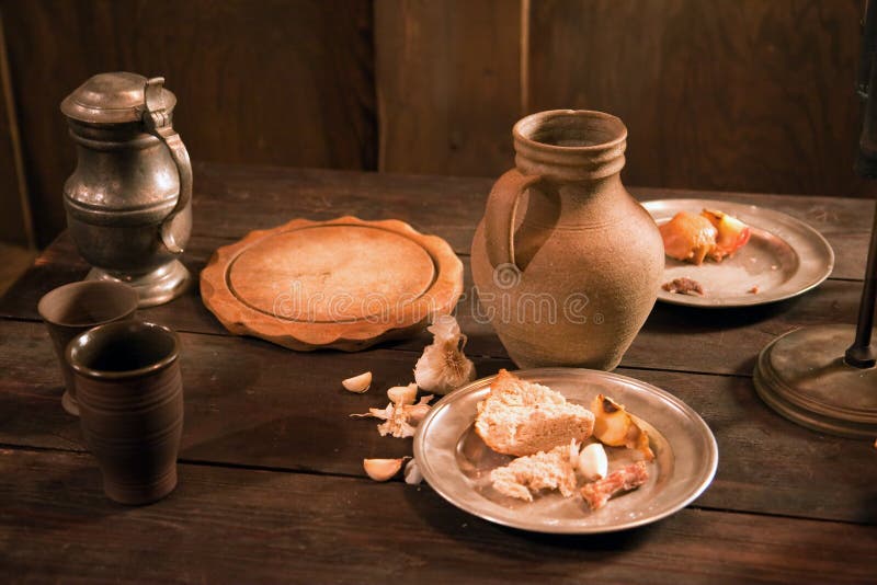 Medieval feast stock image. Image of wine, miracle, antique - 11288547