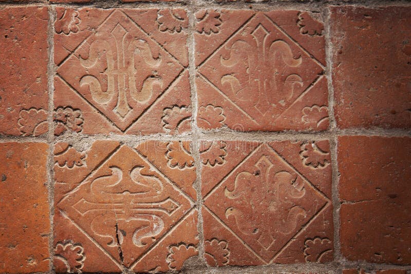 Medieval Floor Tiles at Le Mont St Michel France Stock Photo - Image of ...
