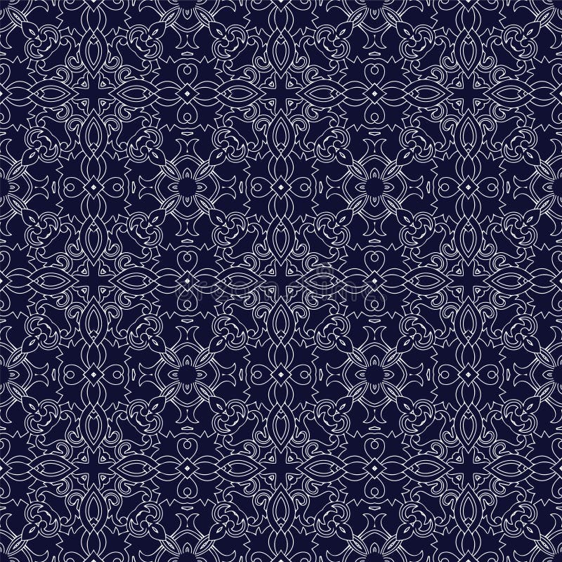 Medieval Floral Seamless Pattern. Stock Vector - Illustration of retro ...