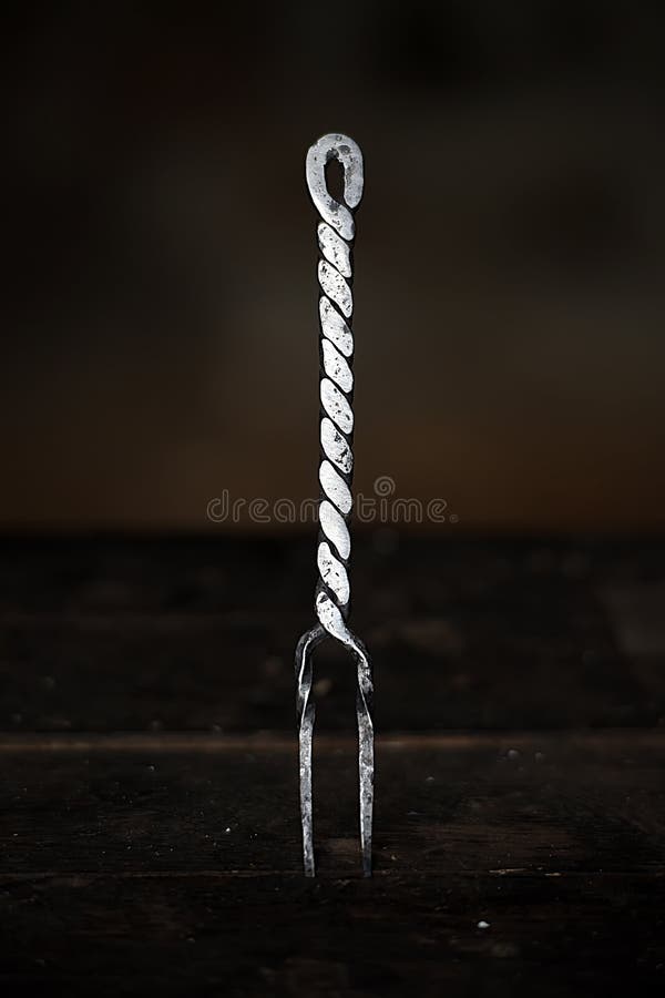 Medieval fork stock photo. Image of color, food, hospitality - 55256380