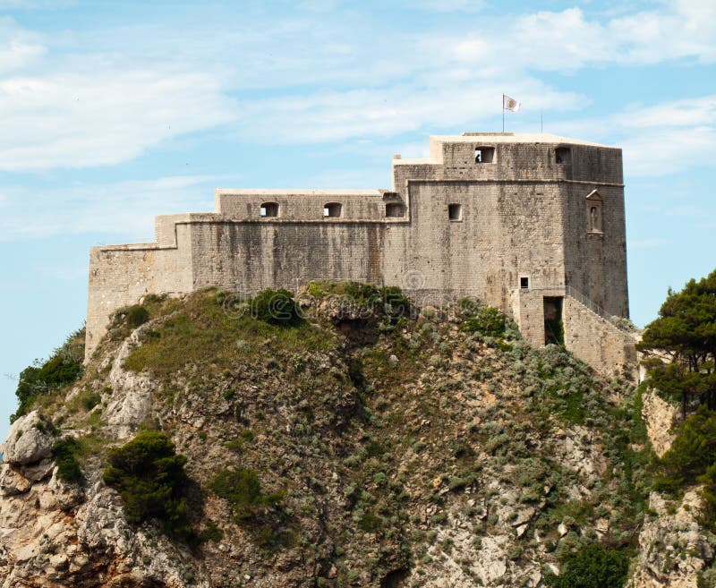 Medieval fort in Dubrovnik stock photo. Image of ancient - 16753632