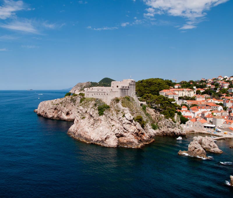 Medieval fort in Dubrovnik stock image. Image of building - 16753687