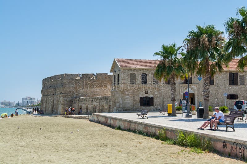 The Medieval Fort in Larnaca Larnaka of Cyprus Editorial Image - Image ...