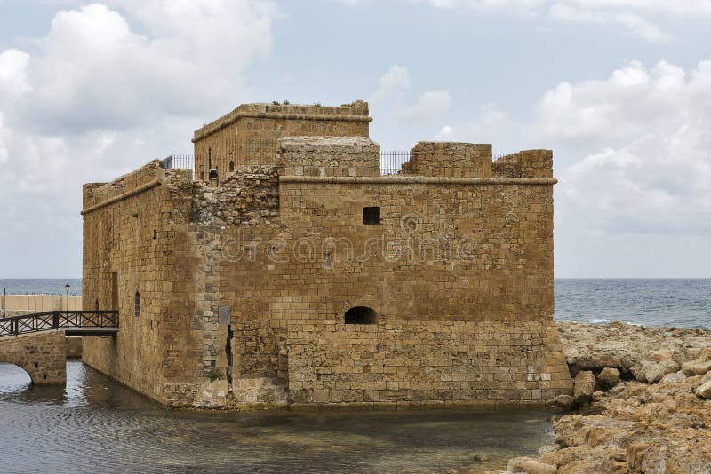 Medieval Fort in Paphos on Cyprus Stock Photo - Image of famous ...