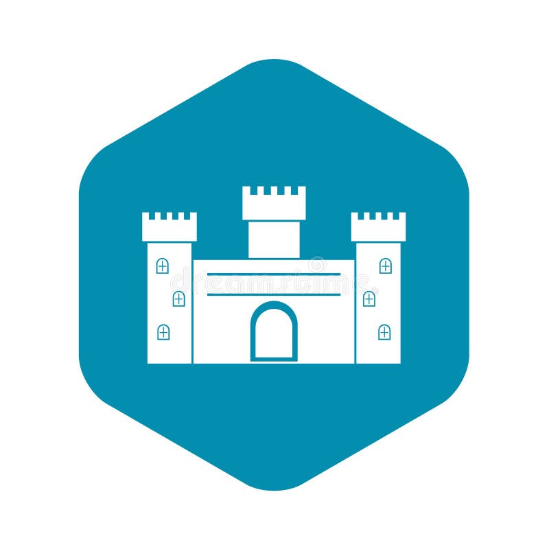 Medieval Fortification Icon, Simple Style Stock Vector - Illustration ...