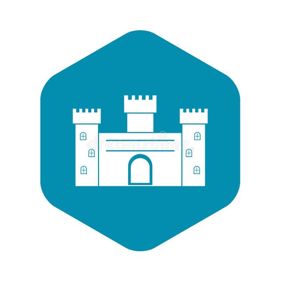 Medieval Fortification Icon, Simple Style Stock Vector - Illustration ...