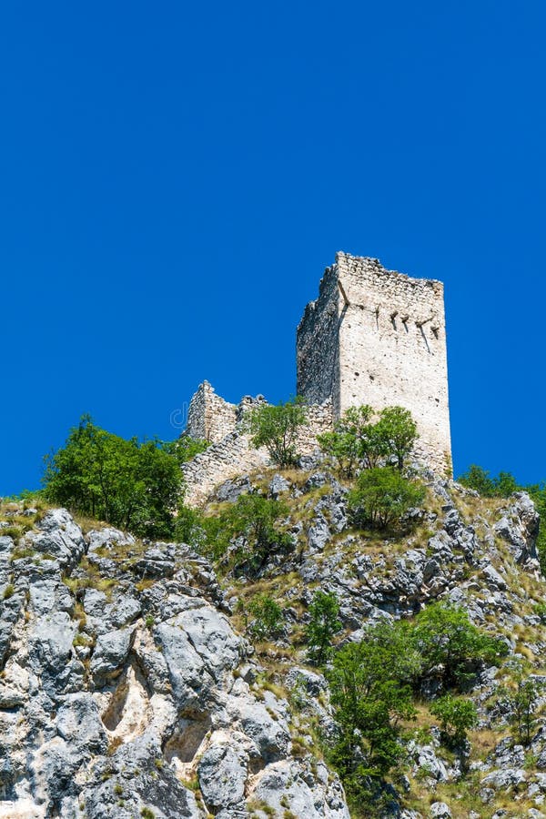 A Medieval Fortification in Milesevac in Serbia. Stock Photo - Image of ...
