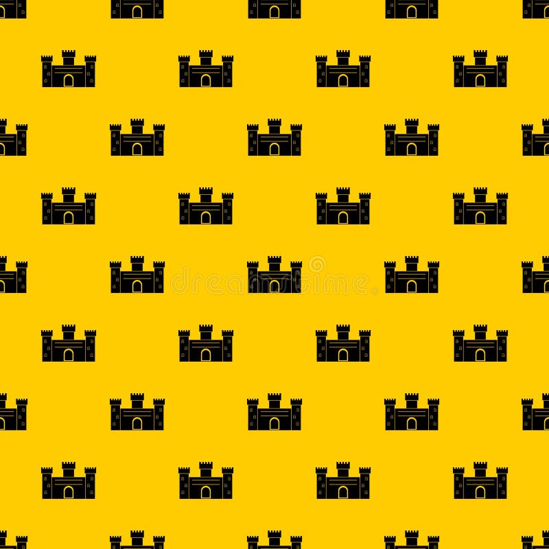 Medieval Fortification Pattern Vector Stock Vector - Illustration of ...