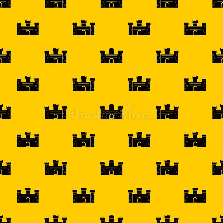 Medieval Fortification Pattern Vector Stock Vector - Illustration of ...