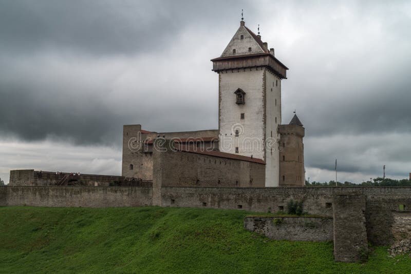 Medieval Fortification, Summer Evening Stock Photo - Image of fortress ...