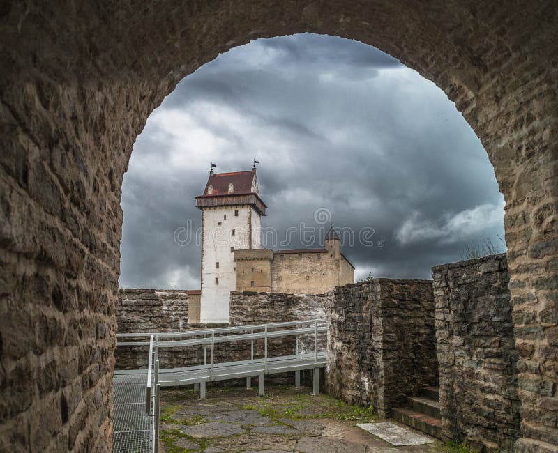 Medieval Fortification, Summer Evening Stock Image - Image of evening ...
