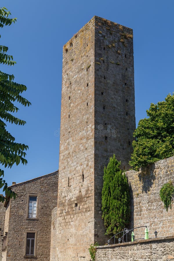 Medieval Fortifications of Viterbo Town Stock Image - Image of italy ...