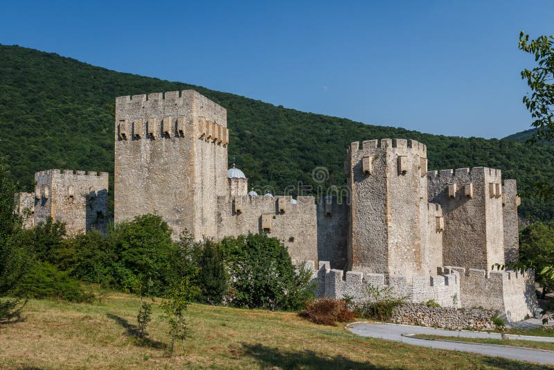 Medieval Fortified Manasija Monastery Stock Photo - Image of ...