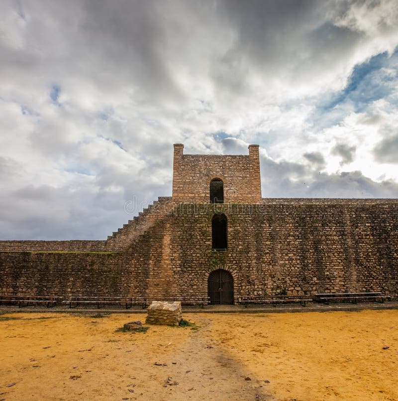 Medieval Fortress Wall III stock photo. Image of andalucia - 28326906