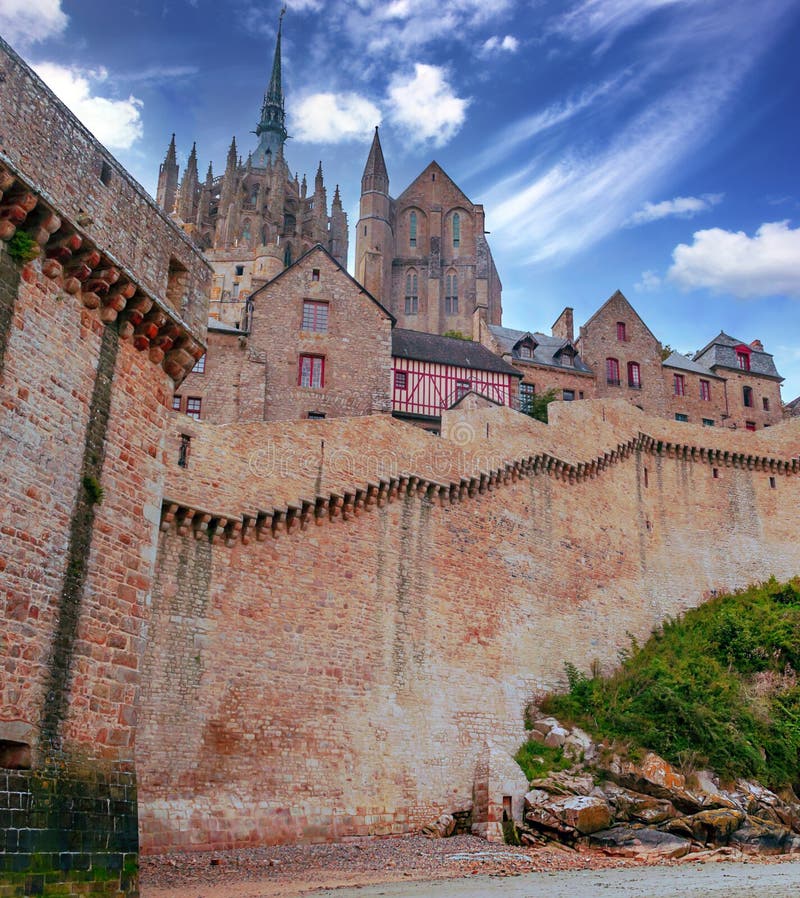 Medieval french town stock image. Image of island, history - 214831597