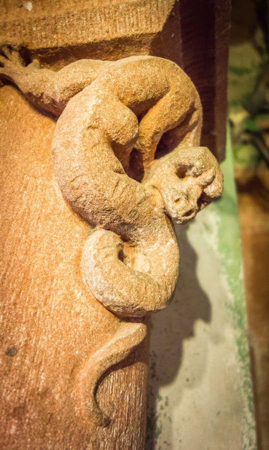 Medieval gargoyle lizard stock photo. Image of grotesque - 92320646