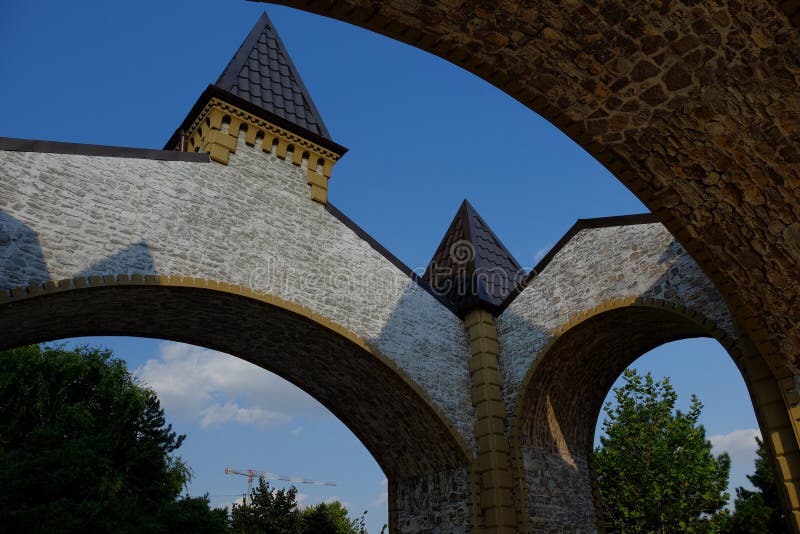 Medieval gate stock image. Image of palace, fortification - 78393001