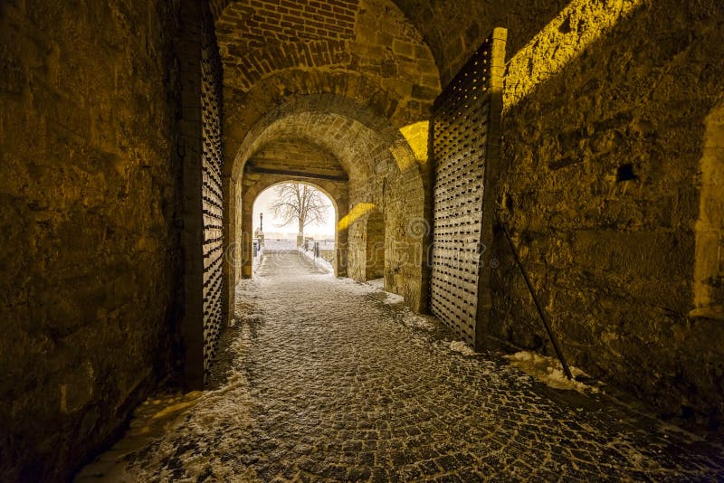 Medieval gate stock image. Image of europe, castle, lock - 55584033