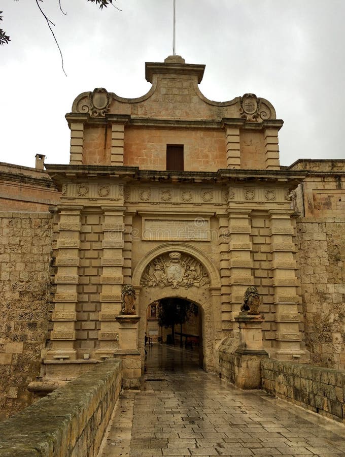 Medieval gate stock photo. Image of capital, gate, malta - 52598414
