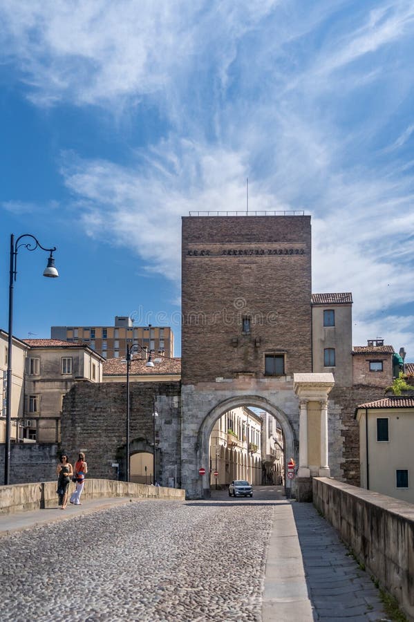 View of Medieval Gate Molino Tower Still Functioning As a Thoroughfare ...